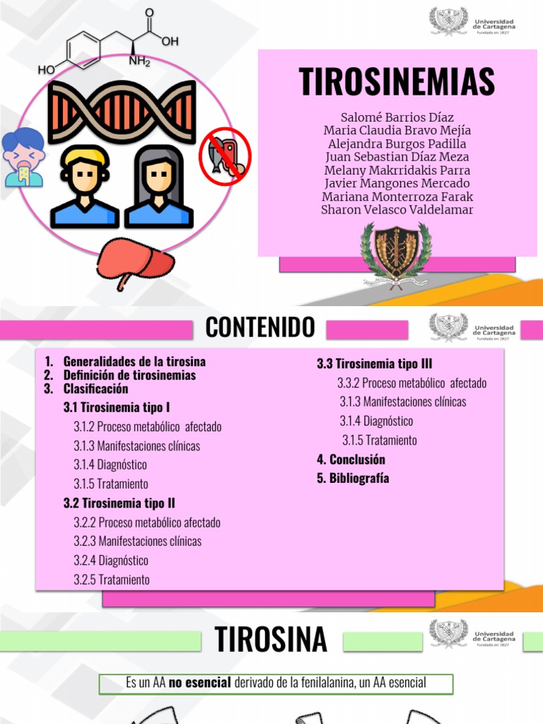 Tirosinemias | PDF | Tirosina | Fenilalanina