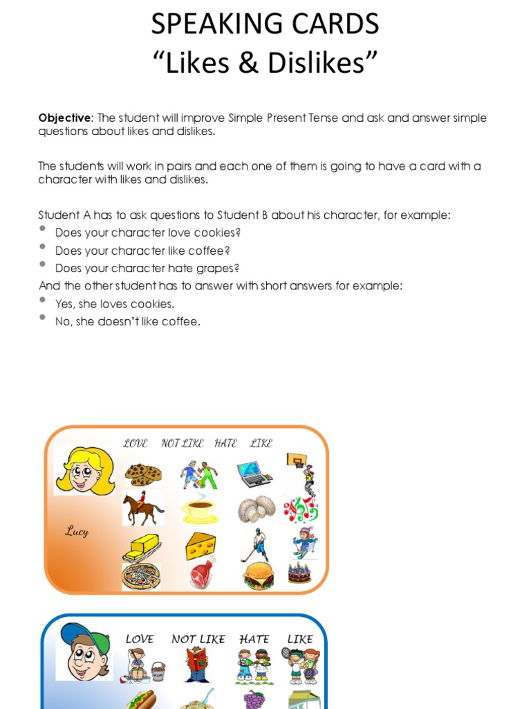 Speaking Cards | PDF