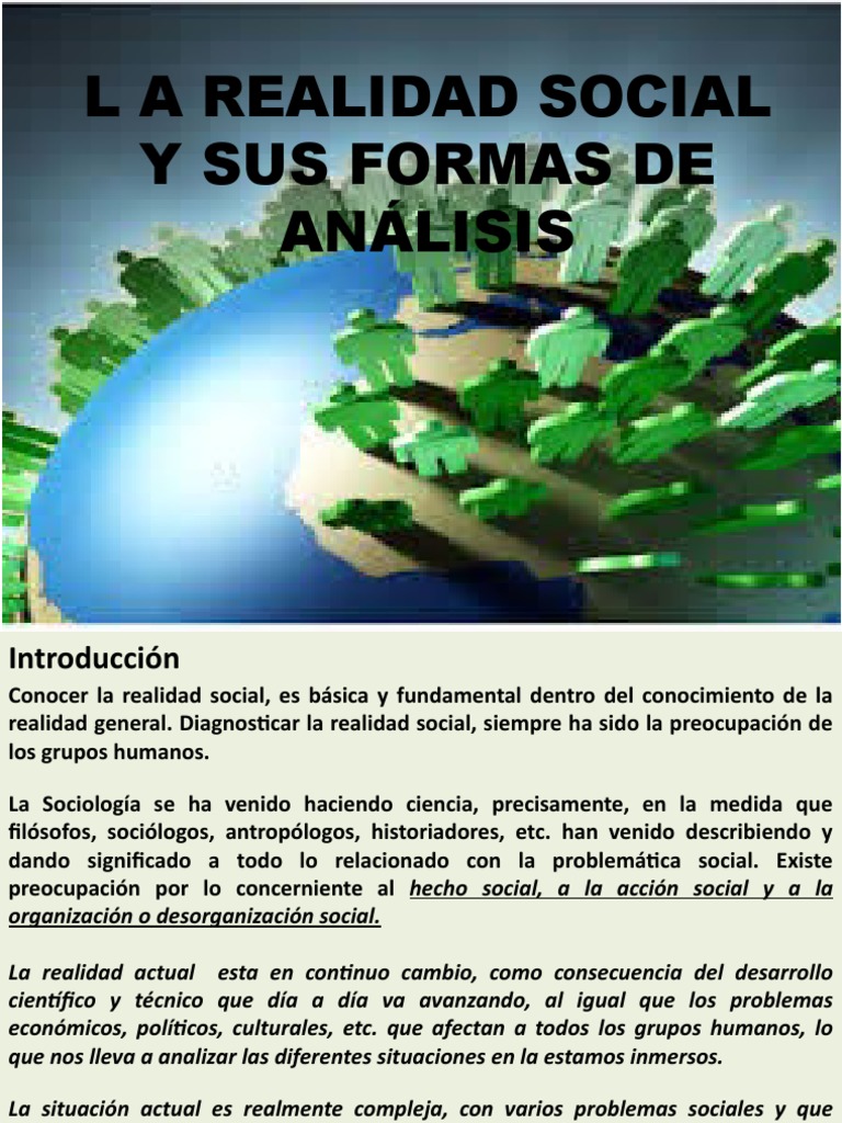 La - Realidad - Social - PPTX Filename - UTF-8''La Realidad Social | PDF | Sociedad | Ideologías