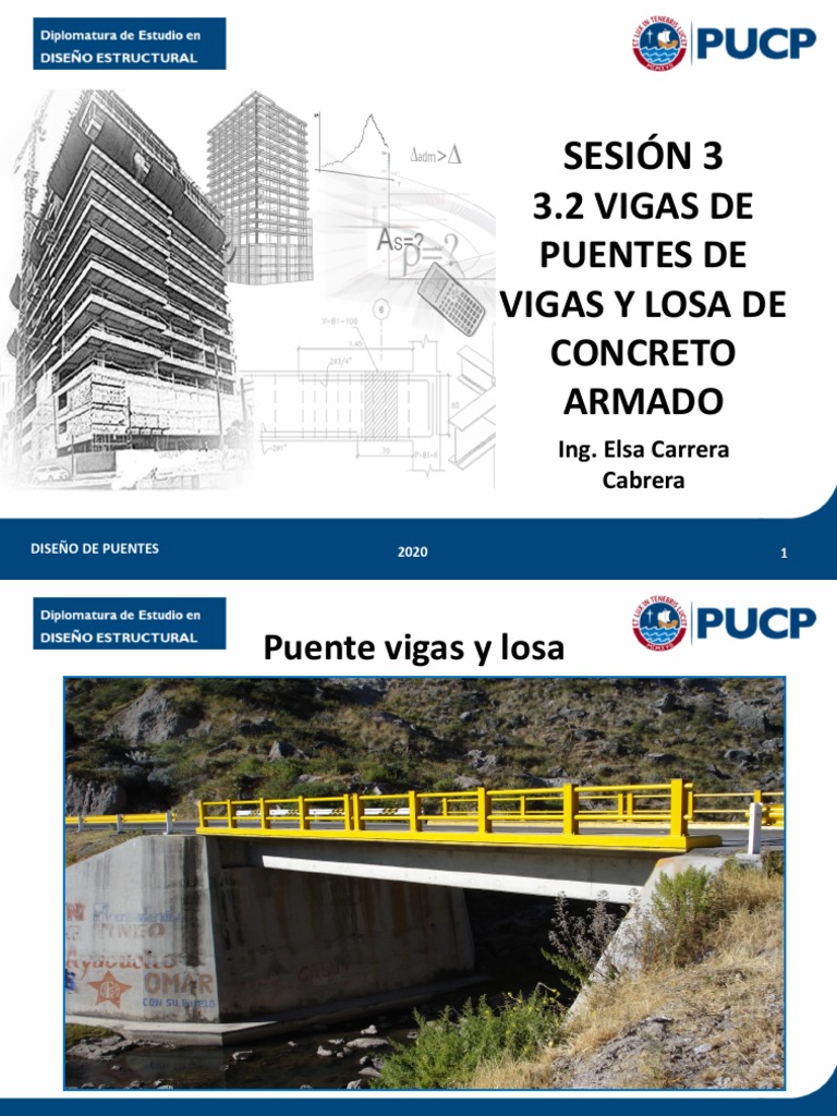 Diseño de Puentes de Vigas y Losa | PDF | Viga (Estructura) | Hormigón