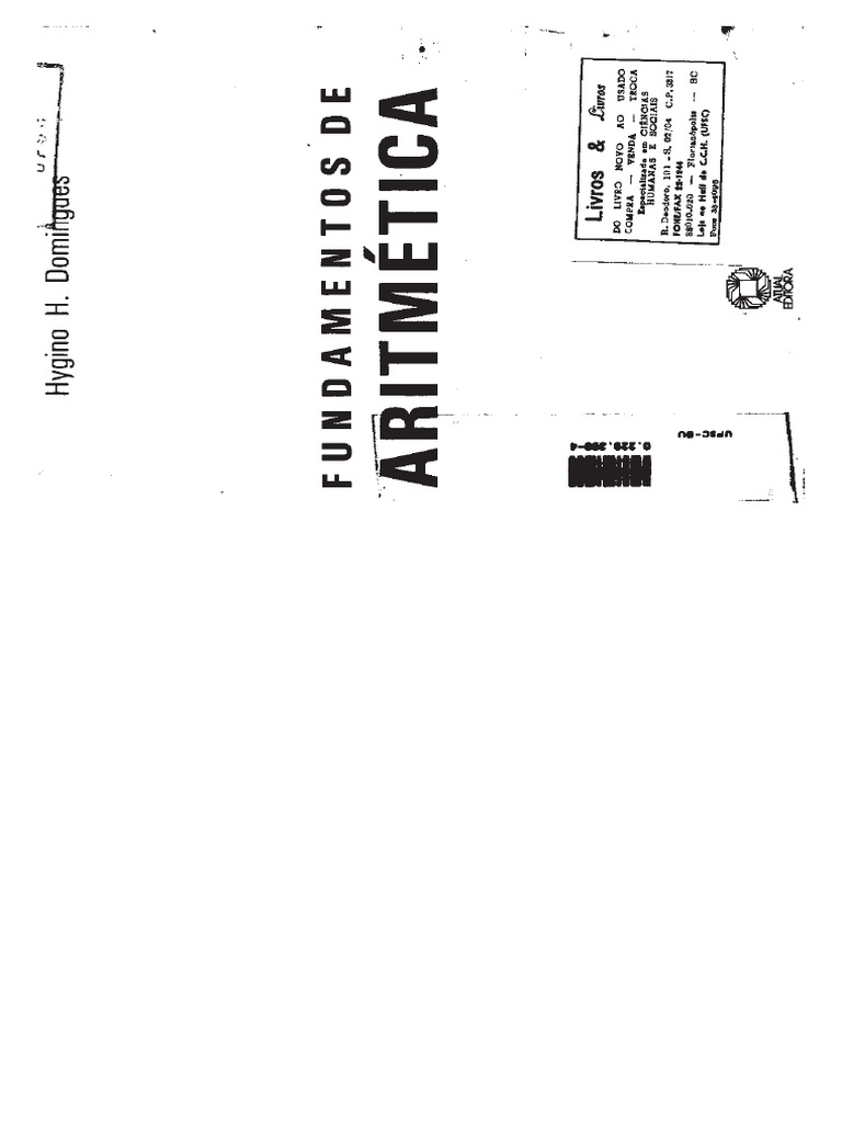 Hygino Domingues-Fundamentos de Aritmetica | PDF