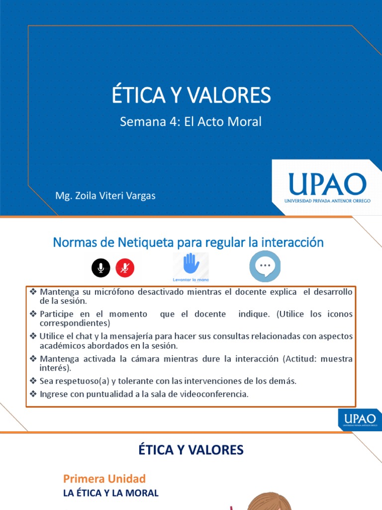 s4 PPT Eval 2023 10 El Acto Moral | PDF | Moralidad | Sicología