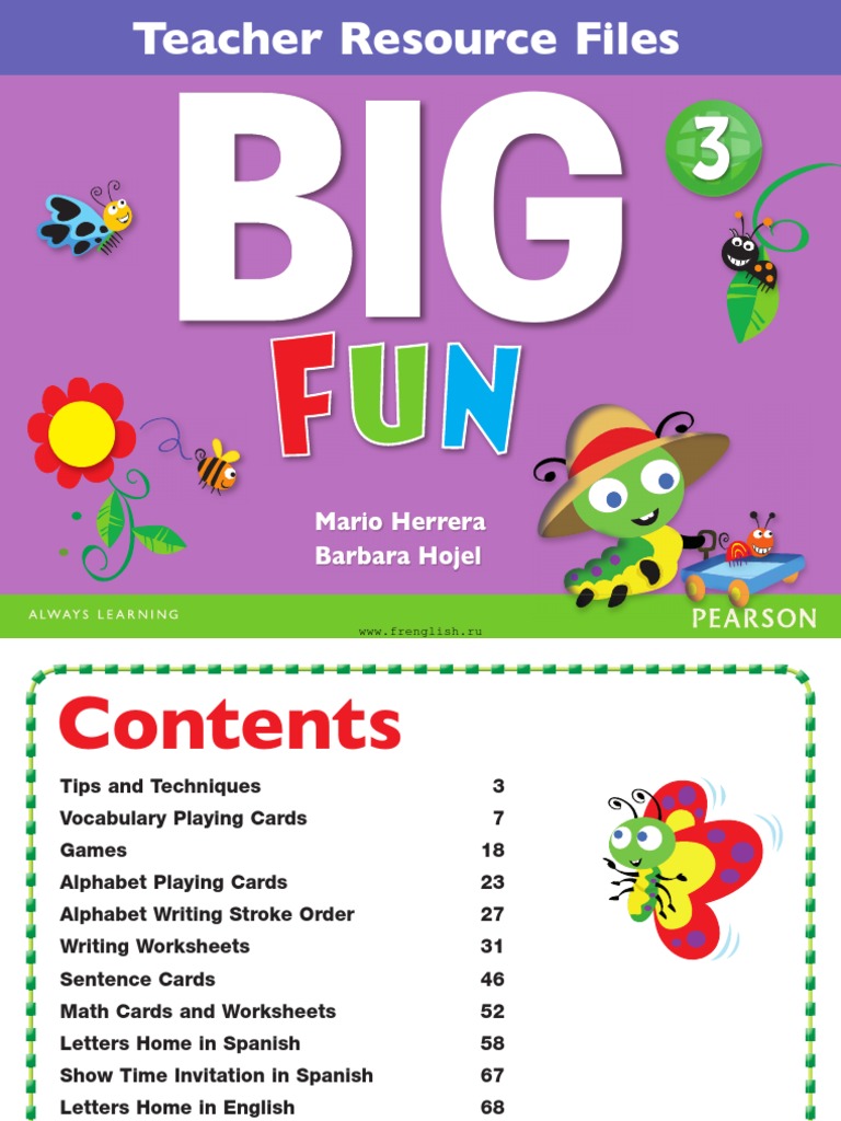 Big Fun 3 Teacher Resource Guide | PDF | Literacy | Vocabulary