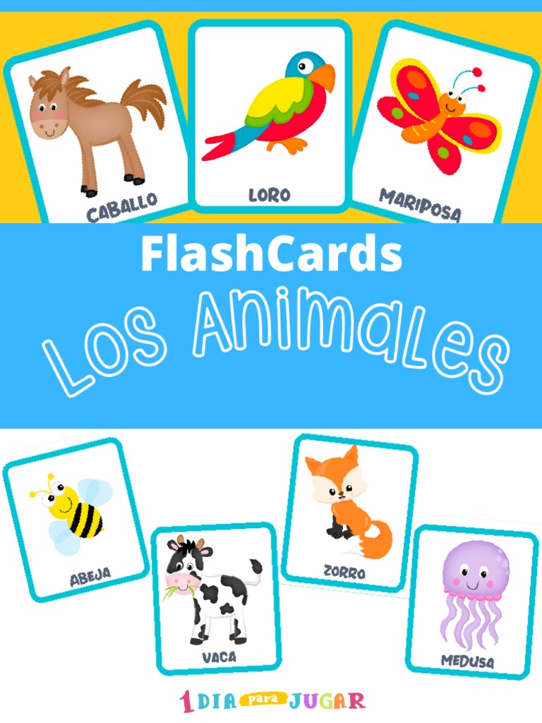 Flashcards de Animales para Jugar | PDF | Organismos