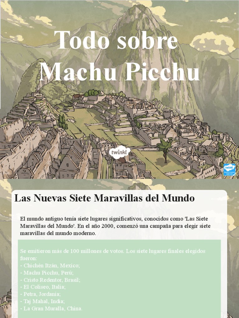Sa Cs 1656026208 Powerpoint Todo Sobre Machu Picchu Ver 1 | PDF | Machu ...
