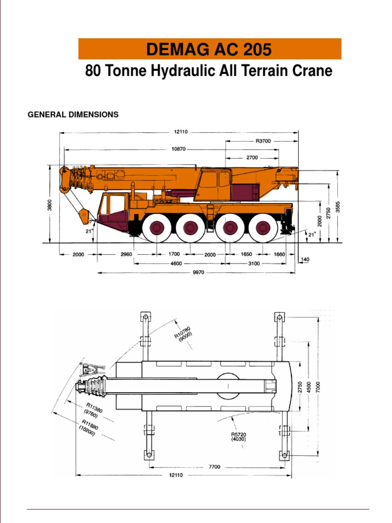 Demag Ac 205 | PDF | Crane (Machine) | Manufactured Goods
