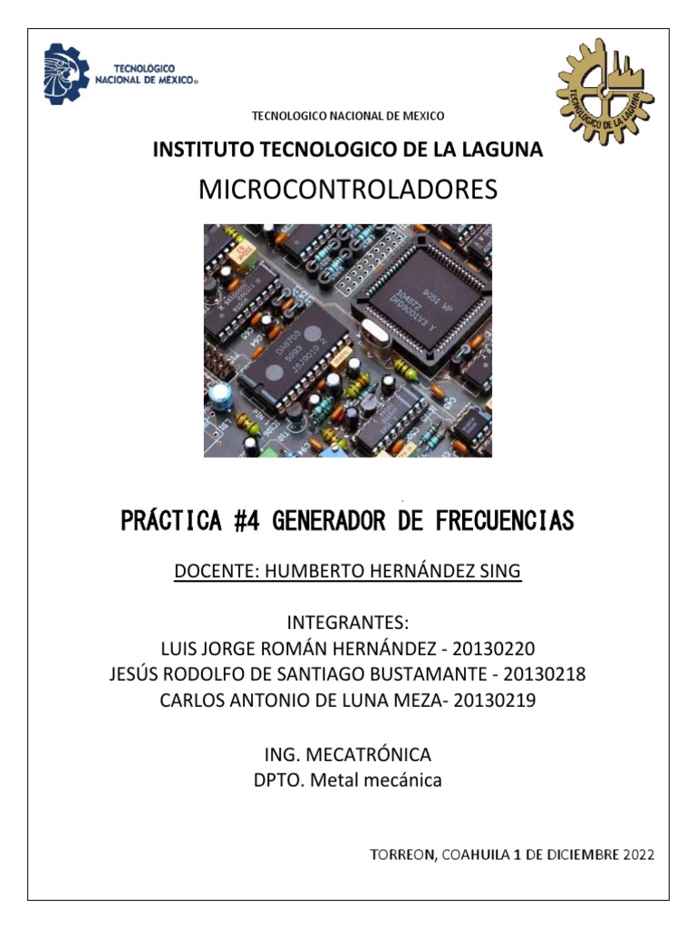 Microcontroladores Práctica#4 | PDF