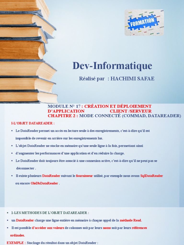 Applicationclclientserveur - ch2 | PDF | Informatique | Informatique