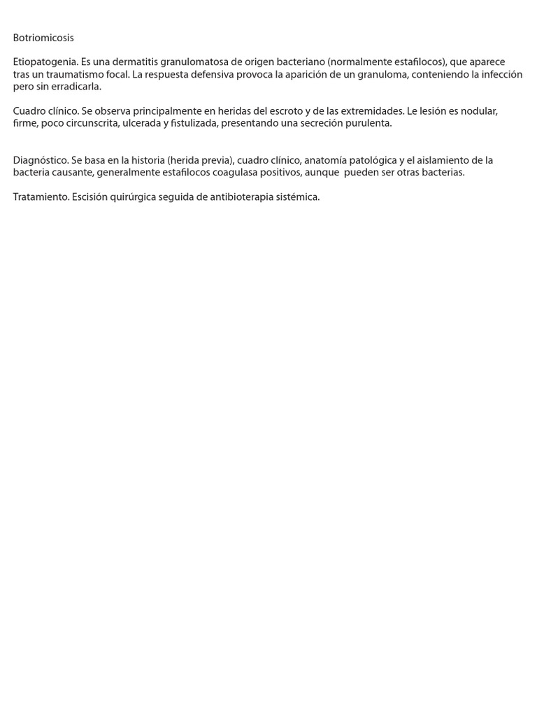 Botriomicosis | PDF
