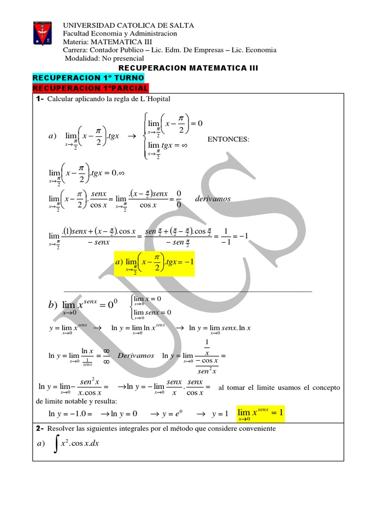 Derivada, Integrales Ejercicios Resueltos | PDF | Matemáticas | Funciones y mapeos