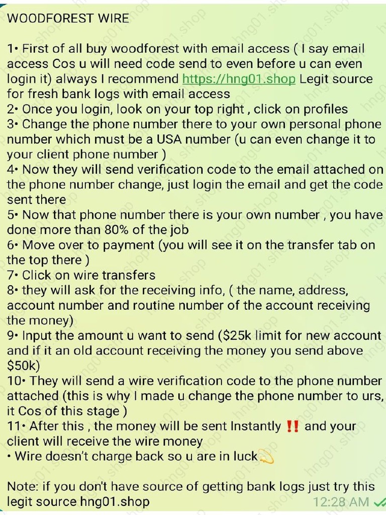 Woodforest Method | PDF