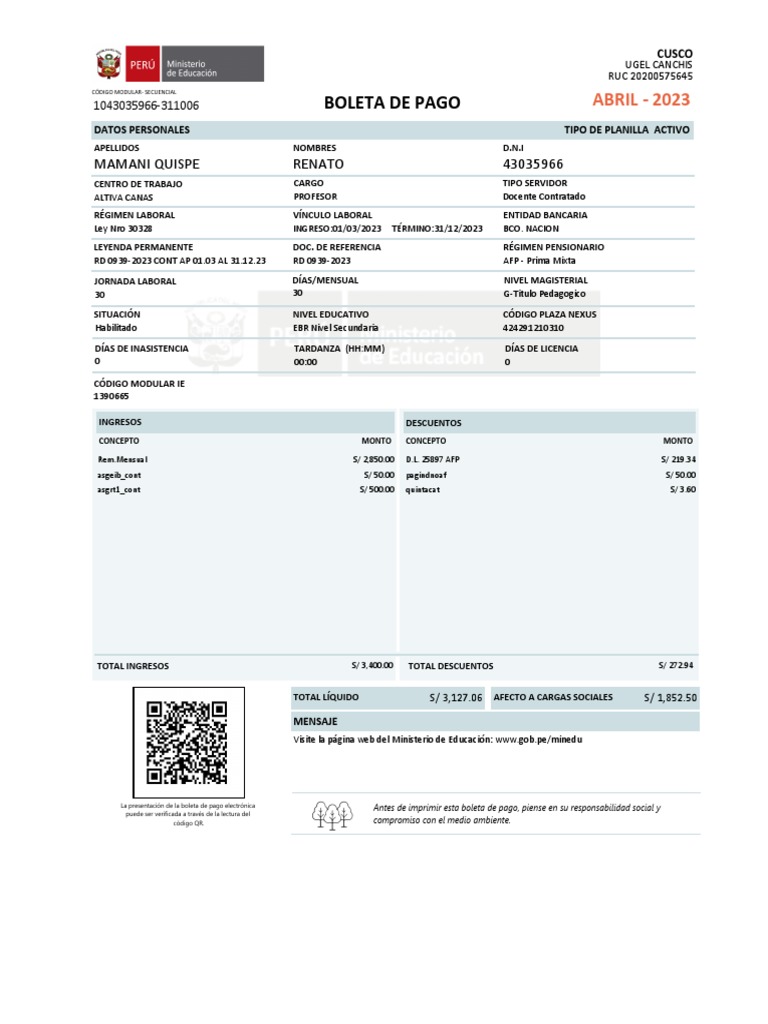 Descargar Boleta | PDF