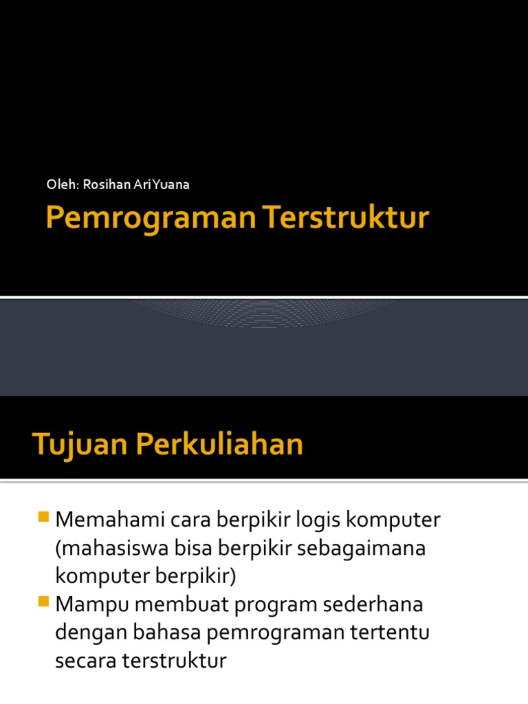 Pemrograman Terstruktur | PDF