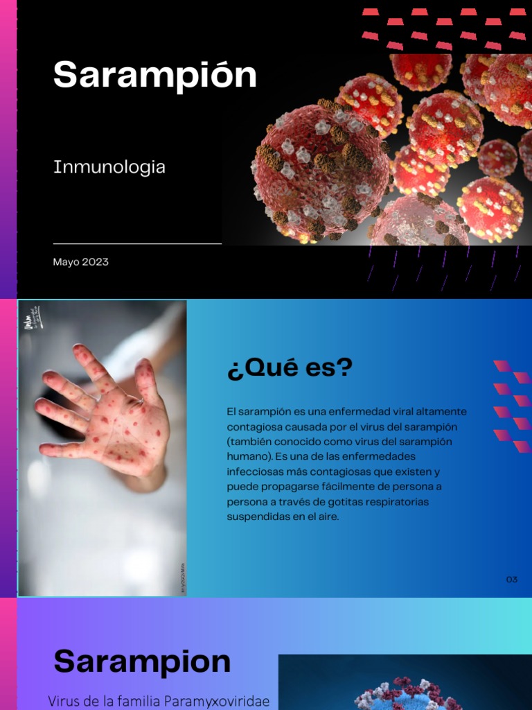 Virus Del Sarampion | PDF | Sistema inmune | Sarampión