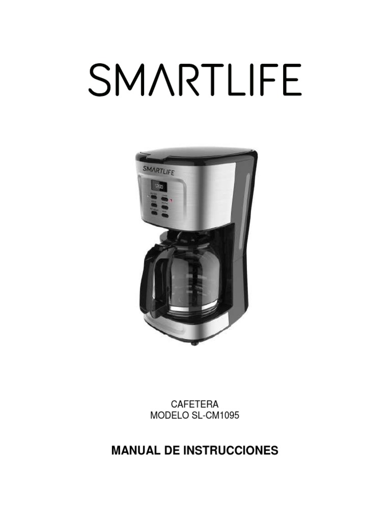 Manual Cafetera SL-CM1095 Instrucciones | PDF | café | Agua