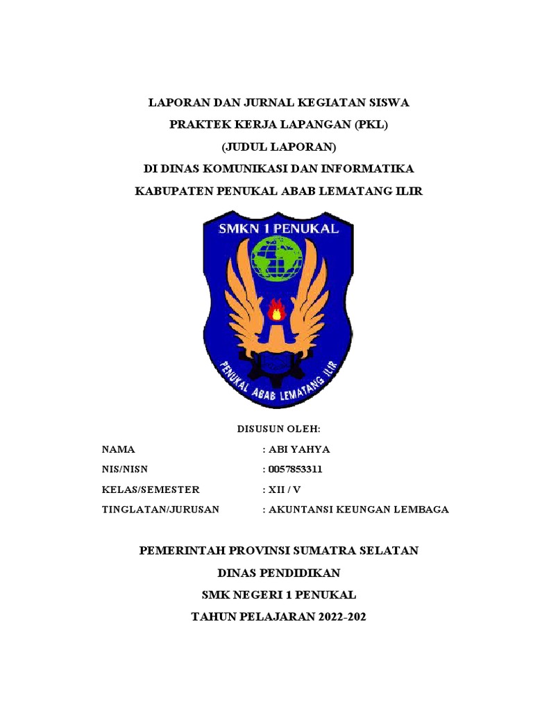 Cover Depan PKL SMK | PDF