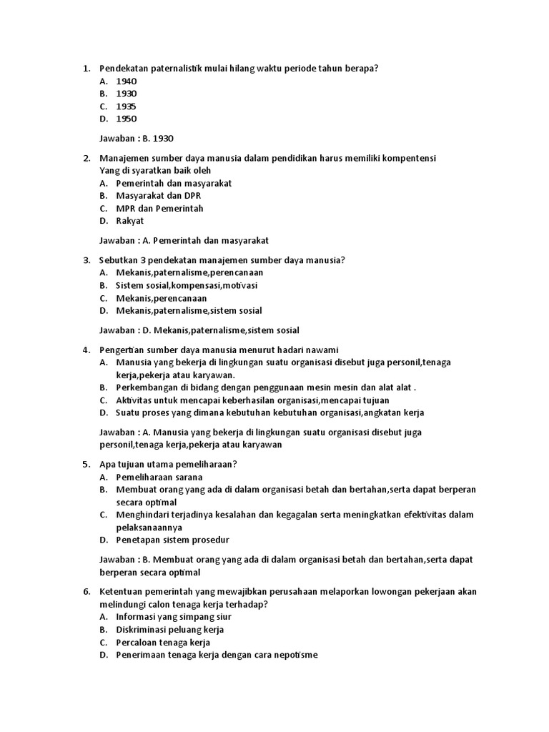 Soal Pilgan | PDF | Karier & Perkembangan | Bisnis