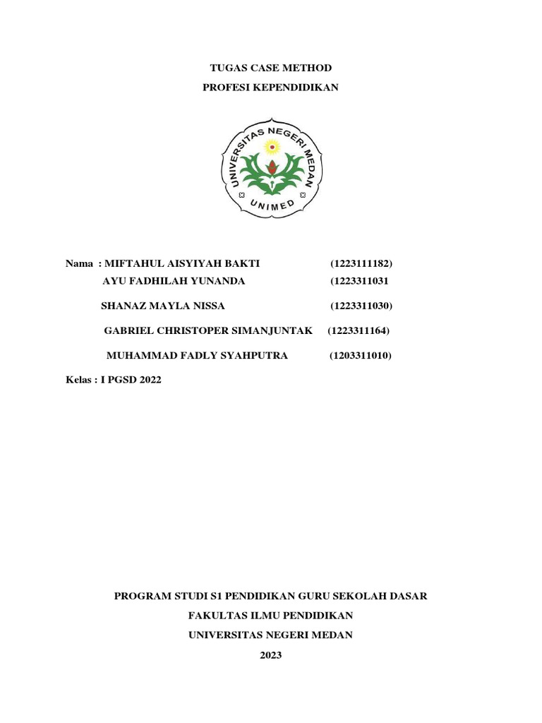 Case Method - Kelompok 6 - Profesi Kependidikan | PDF