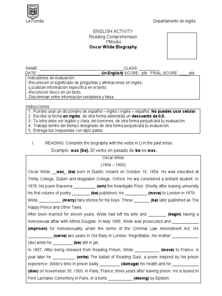 Reading Oscar WIlde | PDF | Oscar Wilde