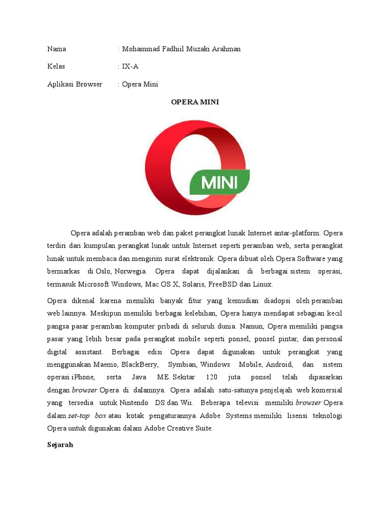 Muhammad Fadhil-Opera | PDF