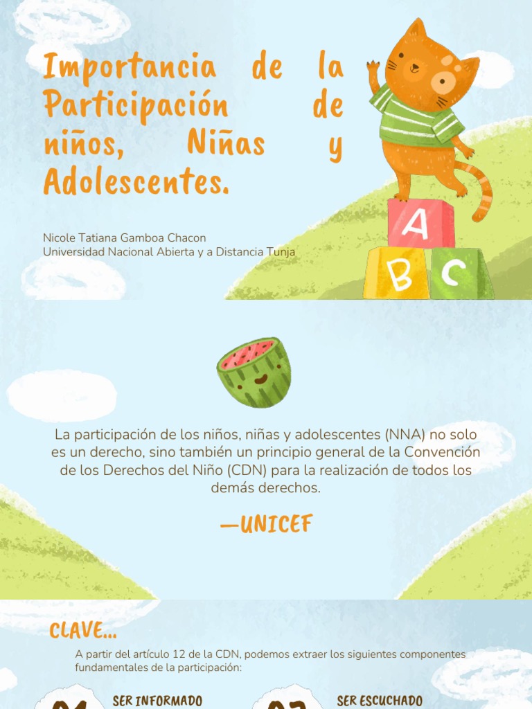 Importancia de La Participación de NNA | PDF | Empoderamiento ...