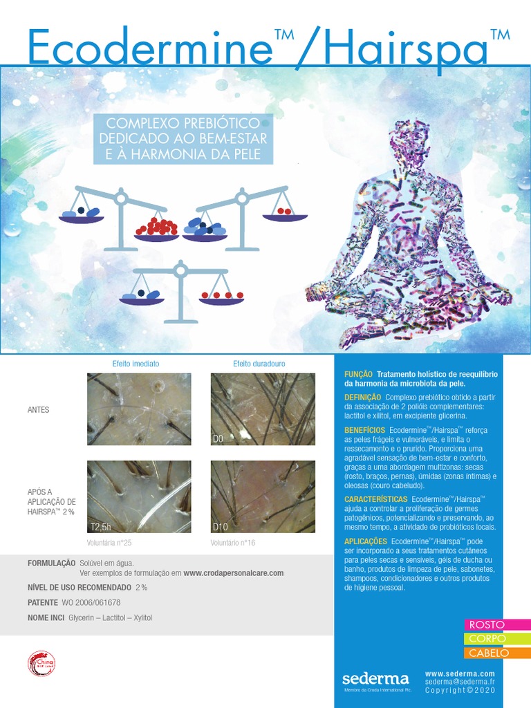 SEDERMA POS Ecodermine-Hairspa BP | PDF | Marca comercial