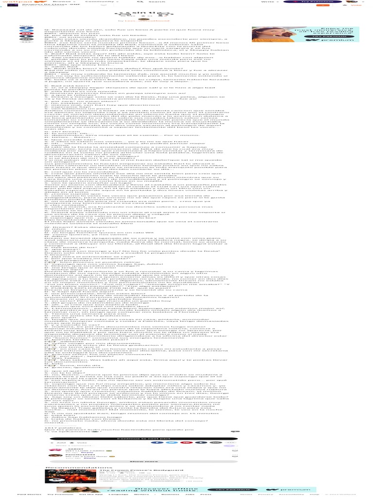 Despues de Clases - DNF - Sin Ti - Wattpad | PDF