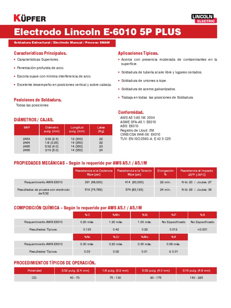 Electrodo E6010: Guía de Soldadura | PDF | Soldadura | Construcción