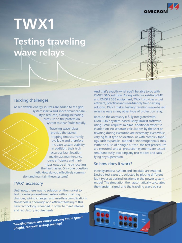 Test Traveling-Wave Relays Easily with TWX1 | PDF