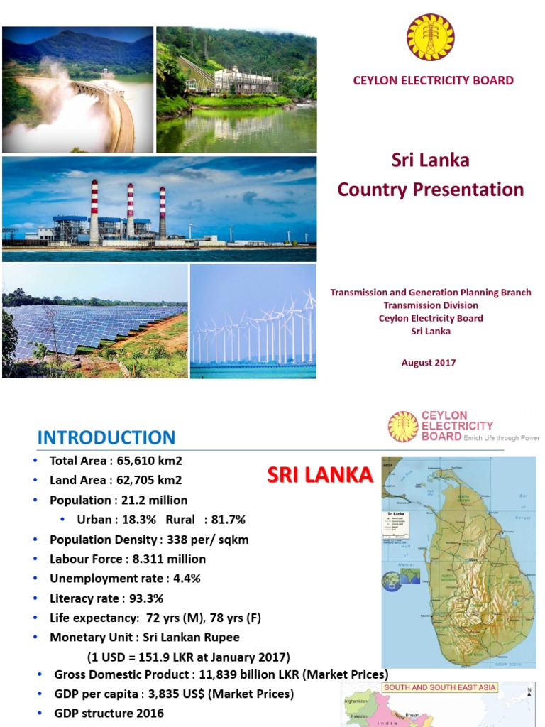 Country-Presentation-Sri-Lanka- | PDF | Renewable Energy | Electric Power