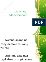 Aralin 1 Pagsulat NG Memorandum | PDF