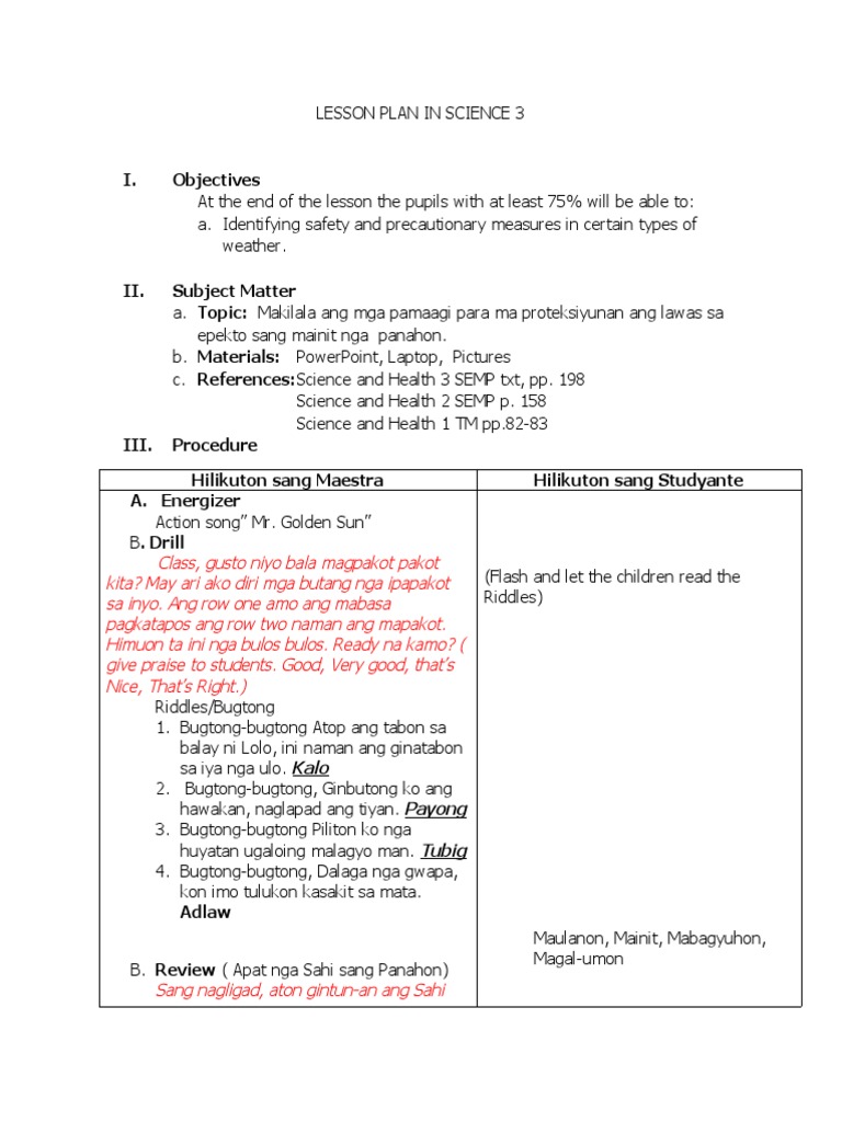Lesson Plan Jellon Final | PDF