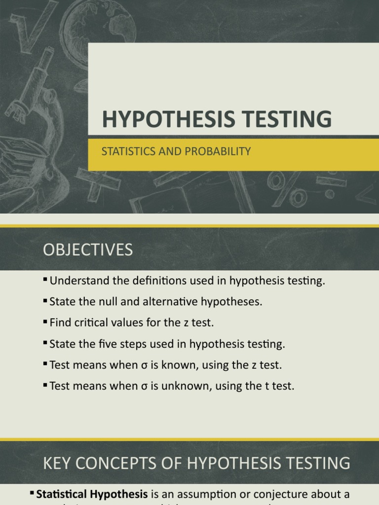 Hypothesis Testing v2.0 (1) | PDF | Type I And Type Ii Errors ...