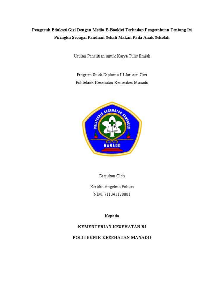 Kti Bab 1 | PDF | Kesehatan Holistik