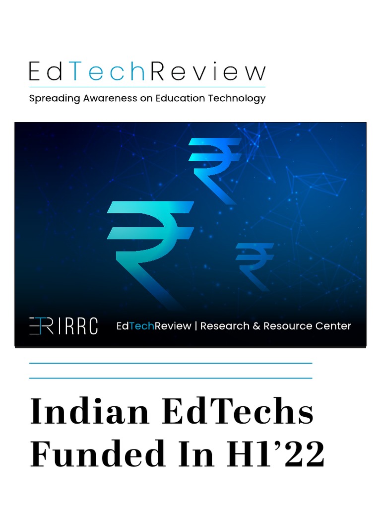 Indian Edtech Funding h1 2022 Review | PDF | Angel Investor | Investing