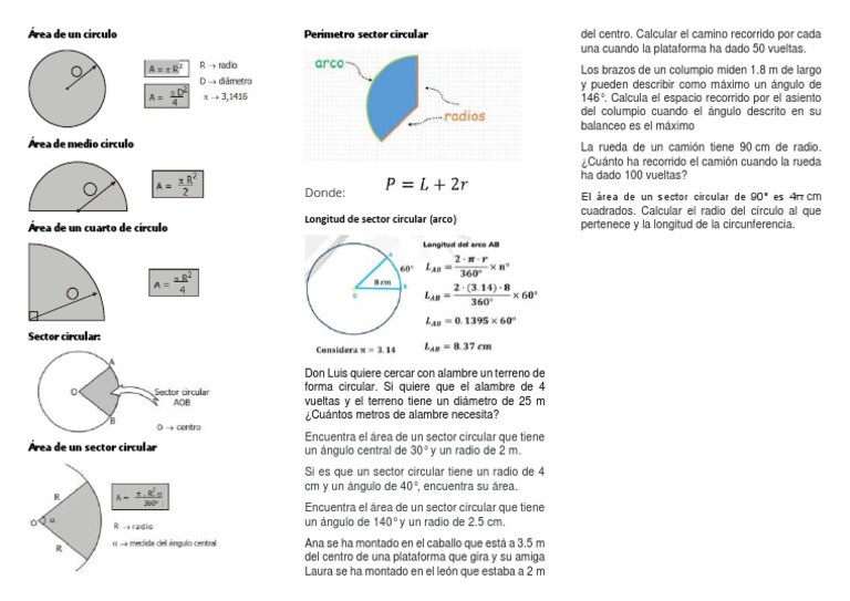 Área de Un Círculo | PDF