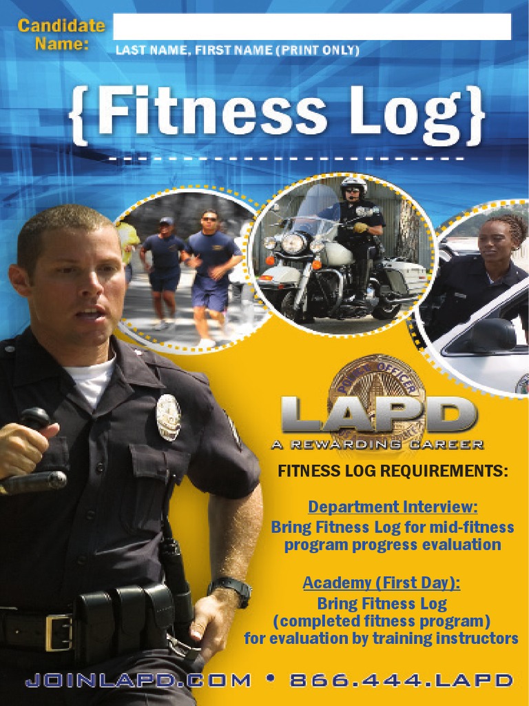 Lapd Fitness Brochure | Download Free PDF | Foot | Hand