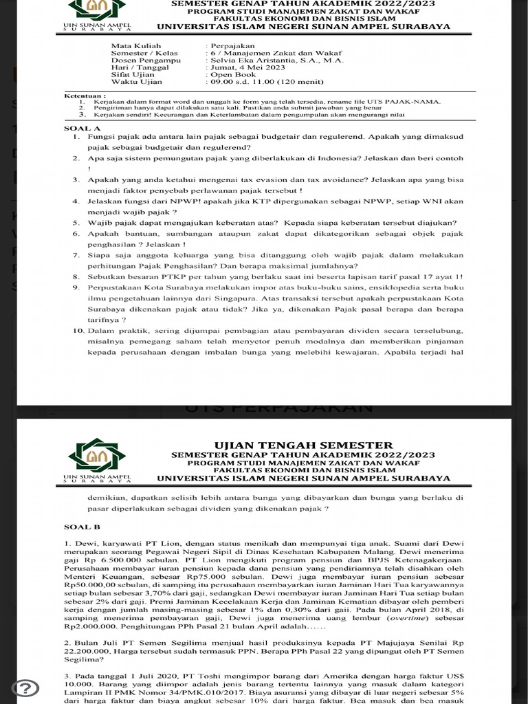 Uts Perpajakan | PDF