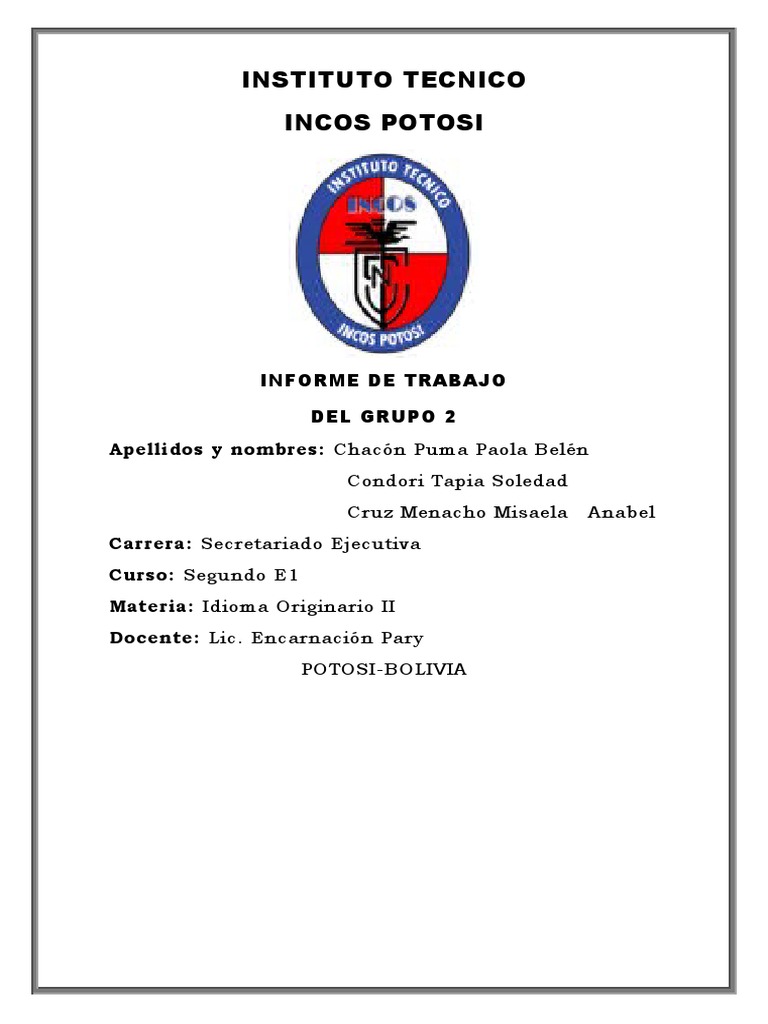 Caratula de Informe | PDF