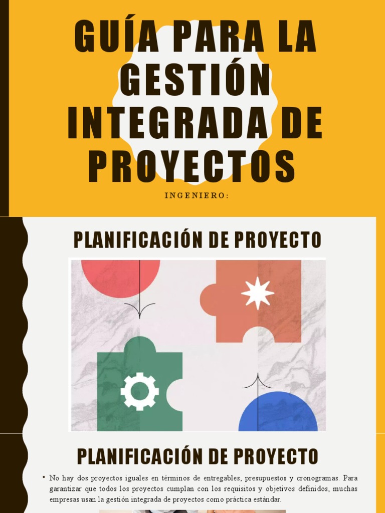 Guía para La Gestión Integrada de Proyectos | PDF
