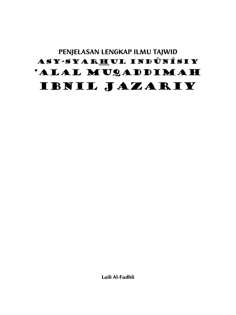 Penjelasan Matn Jazariyyah Lengkap | PDF