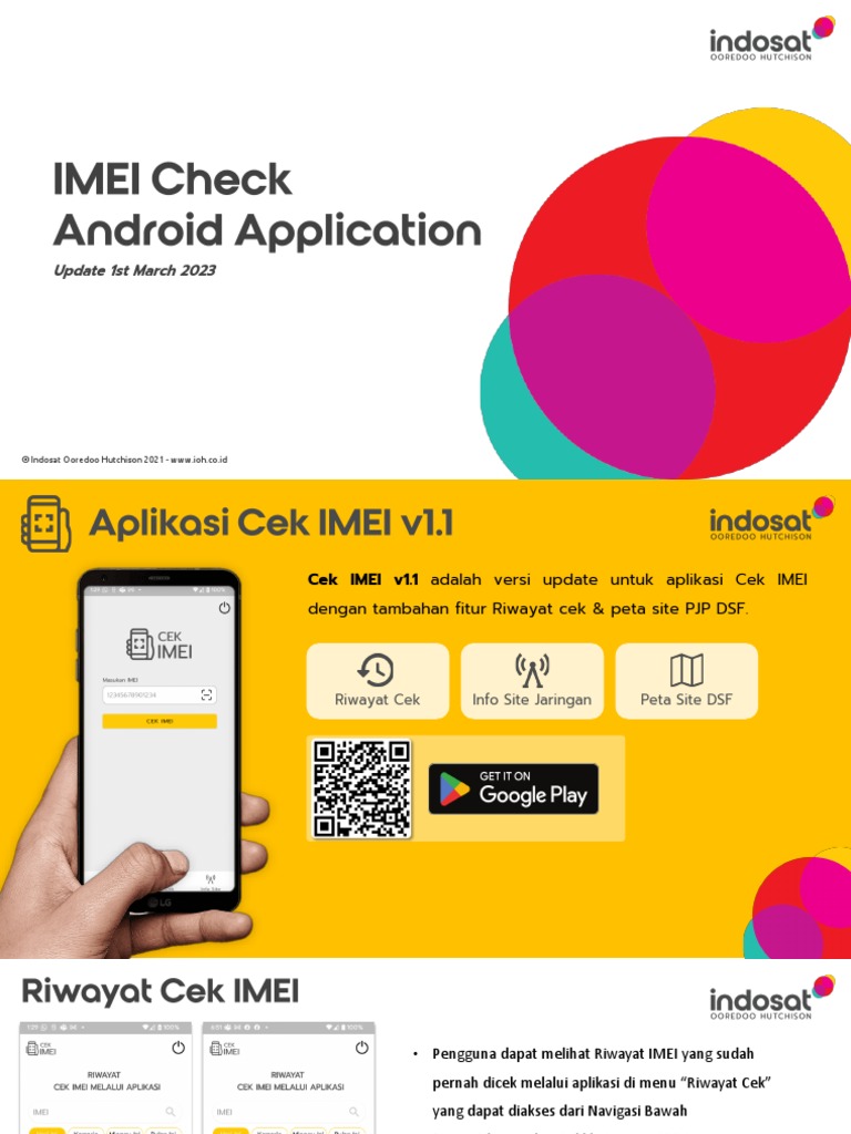Sosialisasi Aplikasi Cek IMEI 1 March 2023 | PDF