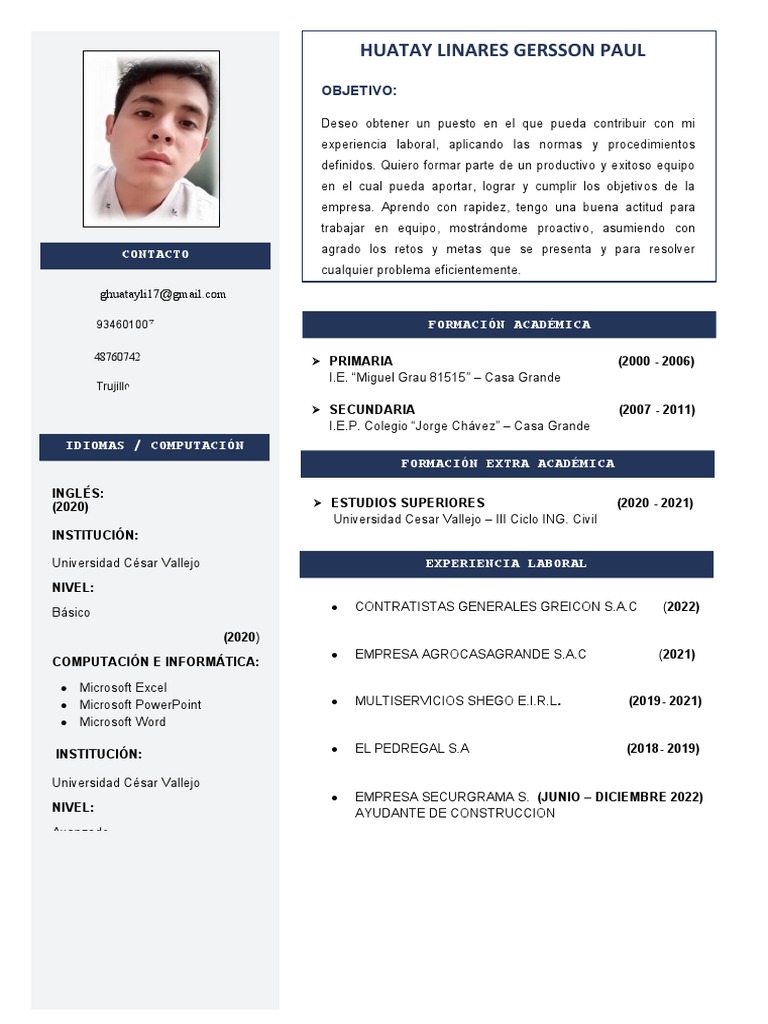 Curriculum Vitae MAJO-1 | PDF | Informática