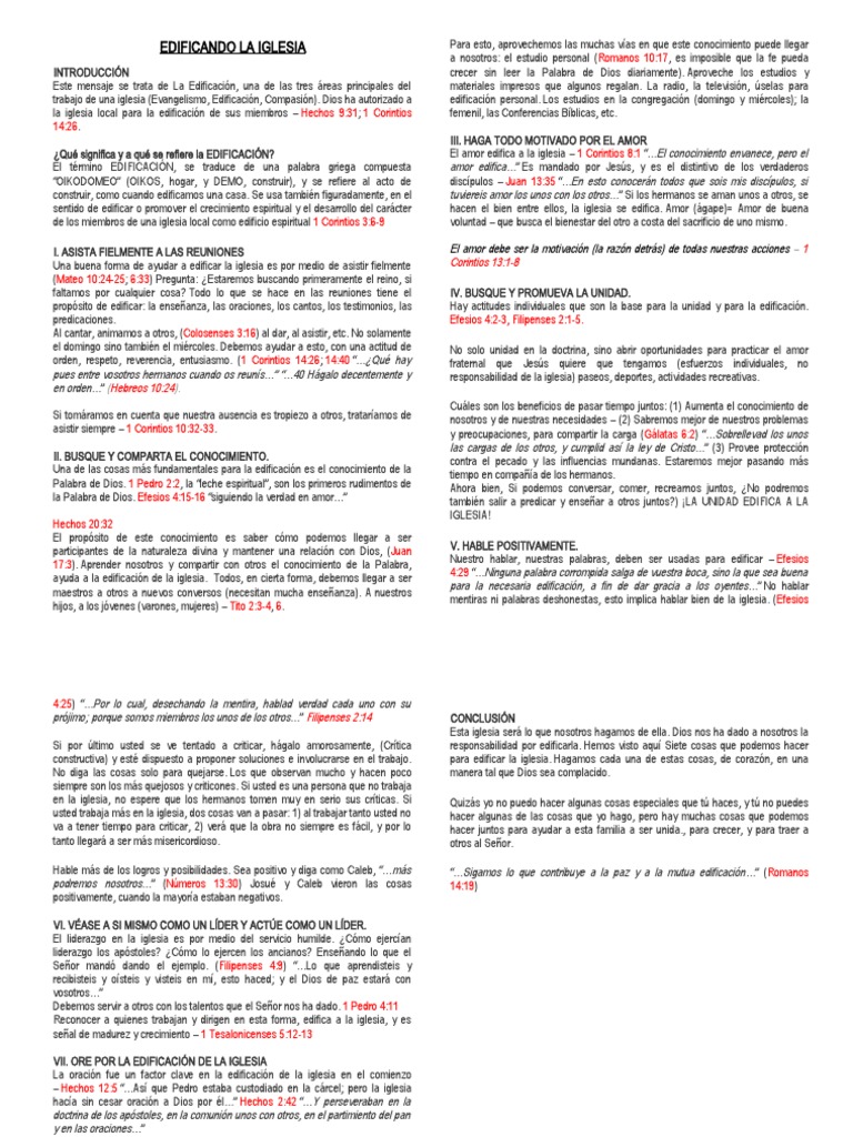 EDIFICANDO LA IGLESIA | PDF