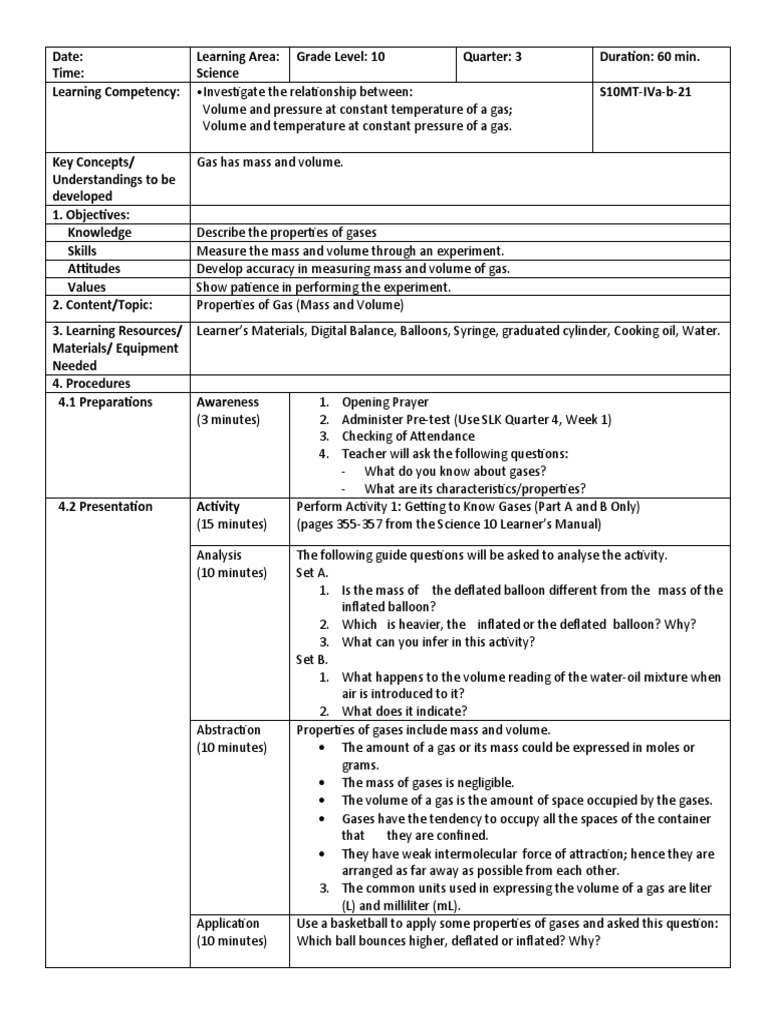 Science 10 - Q4 - Week 1 - Day1 | PDF