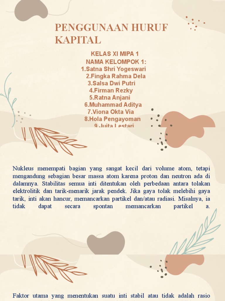 Kestabilan Inti - Lola Dwi Syafitri - A1e019015 Salinan | PDF