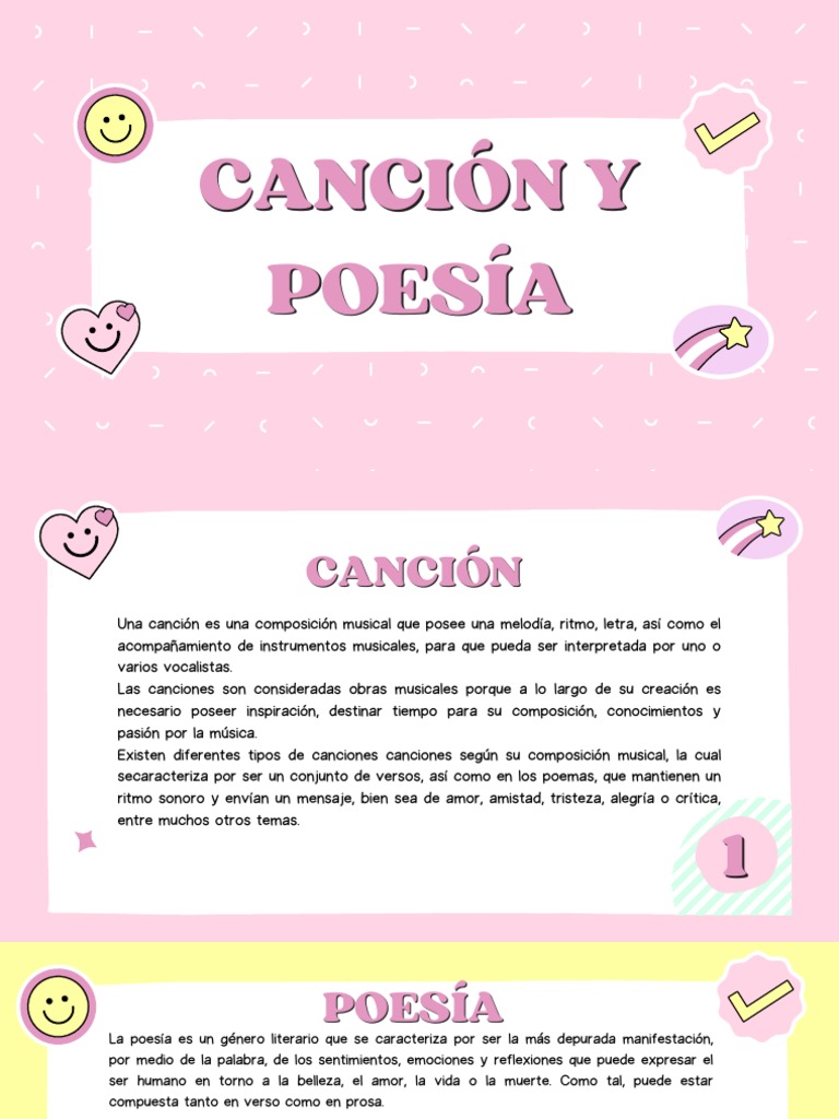 Lectura y Escucha de Poemas y Canciones | PDF | Poesía | Canciones