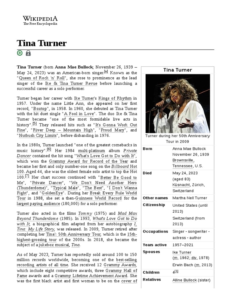 Tina Turner | PDF