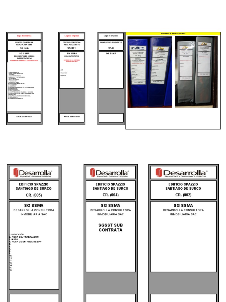 Lomos De Archivadores Pdf