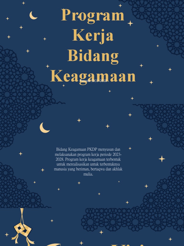 Program Kerja PKDP Bidang Keagamaan | PDF